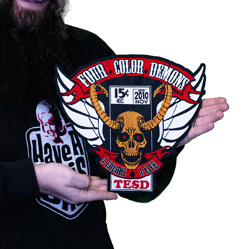 Four Color Demon Embroidered Back Patch – Tell 'Em Steve-Dave