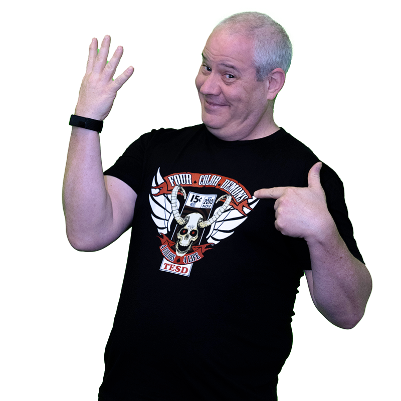 Four Color Demons Tee – Tell 'Em Steve-Dave